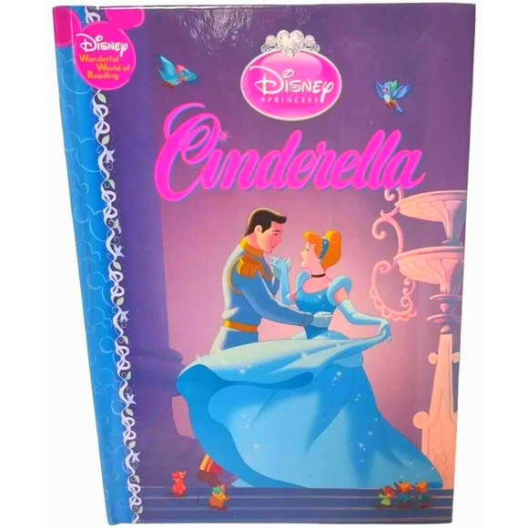 Disney | Other | Disney Cinderella Book Wonderful World Of Reading Hard ...